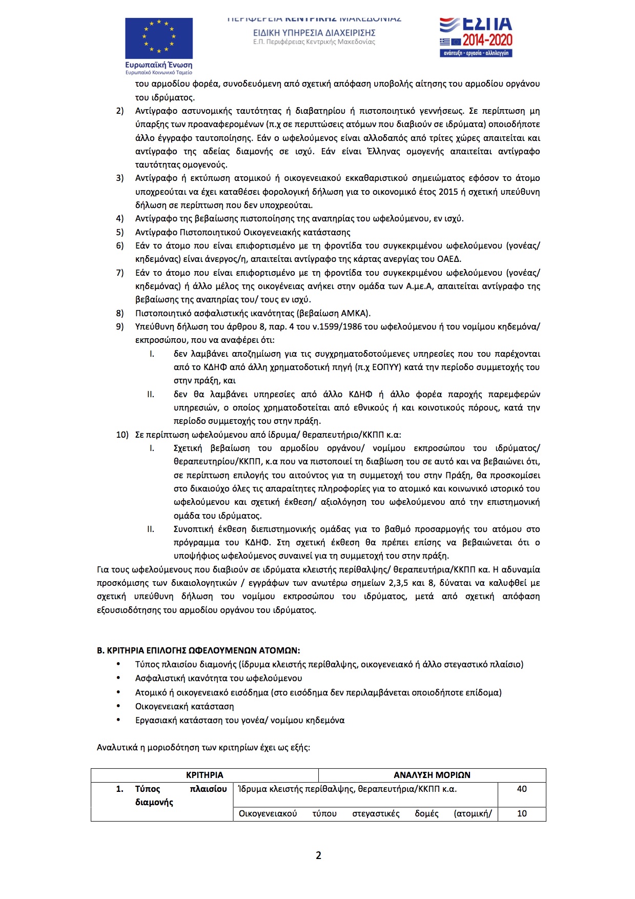 ΚΕΝΤΡΟ Α.Μ.Ε.Α. «Ο ΣΩΤΗΡ» - ΠΑΡΑΤΑΣΗ ΠΡΟΘΕΣΜΙΑΣ ΥΠΟΒΟΛΗΣ ΑΙΤΗΣΕΩΝ ΓΙΑ ...